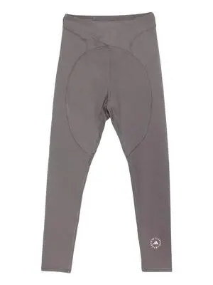 Adidas By Stella McCartney 7/8 Circular-panel Performance Leggings - Grey