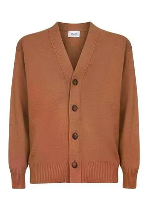 D4.0 Button-fastening V-neck Cardigan - Brown