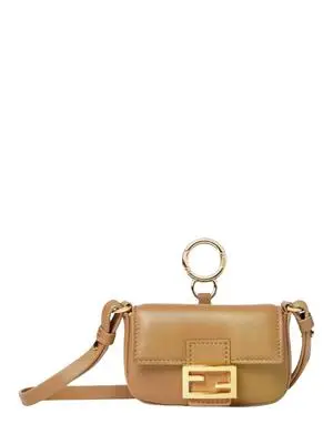 Fendi Nano Baguette Charm Shoulder Bag - Brown