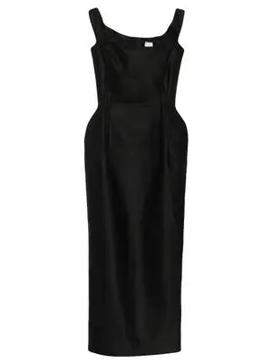 Magda Butrym Silk Midi Dress - Black