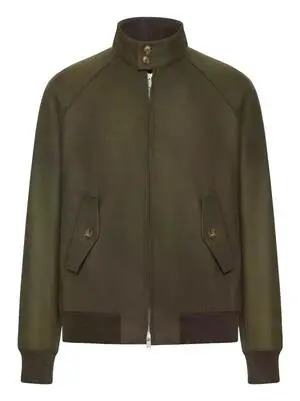 BARACUTA High-Neck Jacket Neutrals