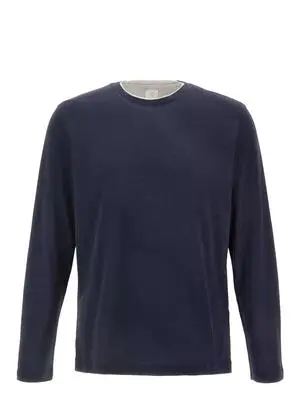 Eleventy Long-sleeve Crew-neck Sweater - Blue