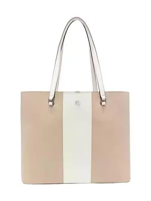 Ralph Lauren Panelled Leather Tote Bag - Neutrals