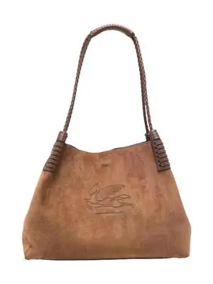 Etro Libra Braided-handle Tote Bag - M0453 Brown