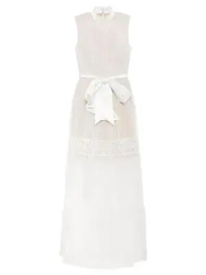 SAIID KOBEISY Lace Dress - Neutrals