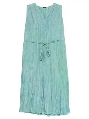 JOSEPH Pleated Midi Dress - Green