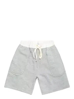 LES TIEN Cotton Drawstring Shorts - Grey