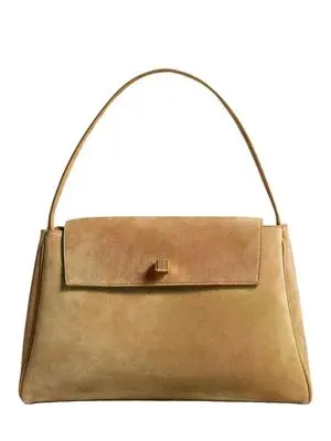 Khaite Audrey Suede Tote - Neutrals