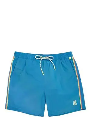 Psycho Bunny Side-stripe Swim Shorts - Blue