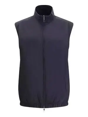 Loro Piana Zip-front Stand-collar Gilet - Black