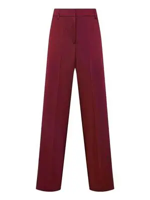 BLANCA VITA Pressed-crease Trousers - Red