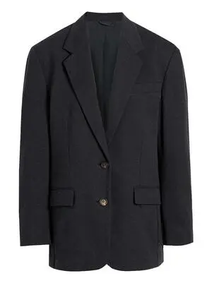 Brunello Cucinelli Cotton-blend Jersey Blazer - Charcoal