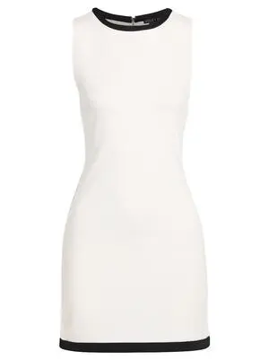 Alice + Olivia Wynell Scuba Mini Dress - White