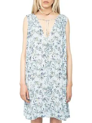 Zadig&Voltaire Short Viscose Dress - Cloud