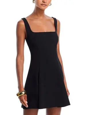 French Connection Square Neck Mini Dress - Black