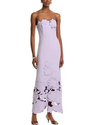 LEO LIN Rayna Applique Maxi Dress - Lilac