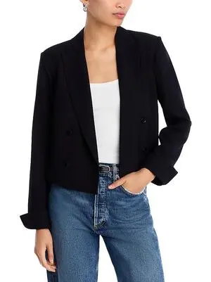 Steve Madden Rowane Cropped Blazer Black
