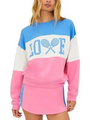 Beach Riot Devyn Oversized Sweatshirt - Cosmos Colorblock