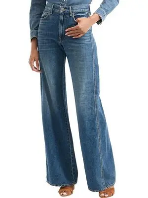 VERONICA BEARD Kasey Mid Rise Wide Leg Jeans