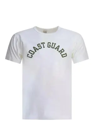 BUZZ RICKSON'S Coast Guard Print T-shirt - White