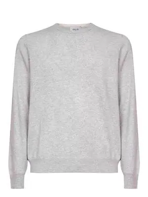 D4.0 Ribbed Crew-neck Sweater - Grey