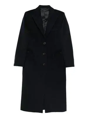 BLAZÉ MILANO Curved-pockets Single-breasted Coat - Blue