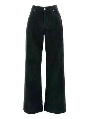 HAIKURE Straight-leg Corduroy Trousers - Black