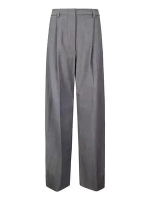 THELATEST Pleated Trousers - Grey
