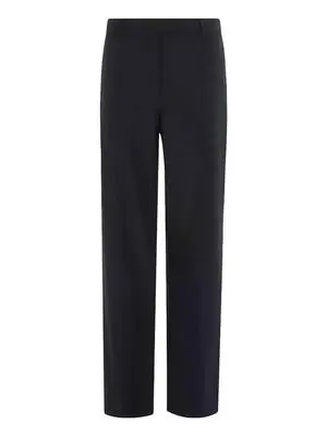 HERSKIND Welted-pocket Pinstripe Trousers - Blue