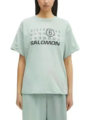 MAISON MARGIELA X Salomon Printed T-shirt - Green