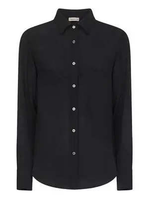 BLANCA VITA Button-fastening Shirt - Black