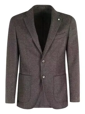 L.B.M. Single-breasted Blazer - Brown