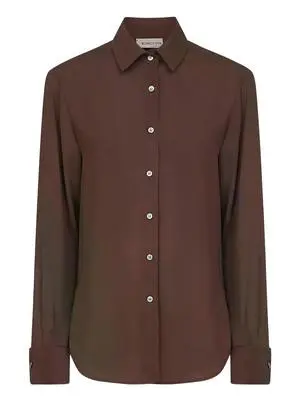 BLANCA VITA Button-fastening Shirt - Brown