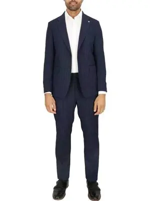 Scotch & Soda Pinstripe Suit - Blue