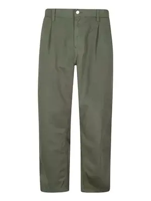 Carhartt Work In Progress Pleated Straight-leg Trousers - Green