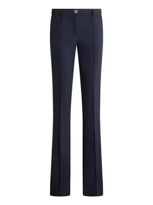 Etro Button-fastening Flared Trousers - Blue