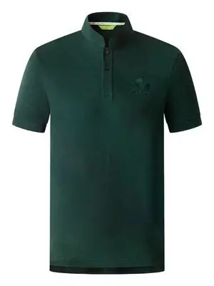 Shanghai Tang Tang Horse Band-collar Polo Shirt - Green