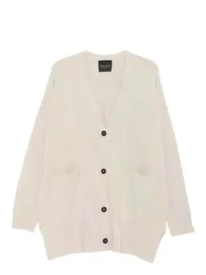 ROBERTO COLLINA Patch-pockets Cardigan - Neutrals