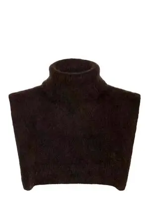 Moncler Turtleneck Cropped Top - Brown