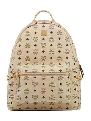 Mcm Stark Side Studs Backpack - Neutrals