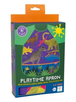 FLOSS & ROCK Printed Apron With Sleeves Dino