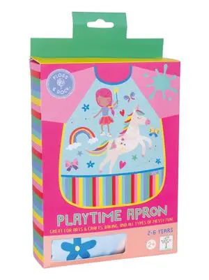 FLOSS & ROCK Printed Apron With Sleeves Rainbow Fairy
