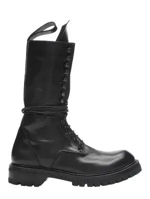 Rick Owens Army Laced Boot - Black