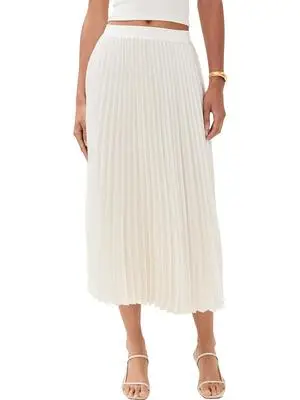 Simkhai Melanie Midi Skirt - Ivory