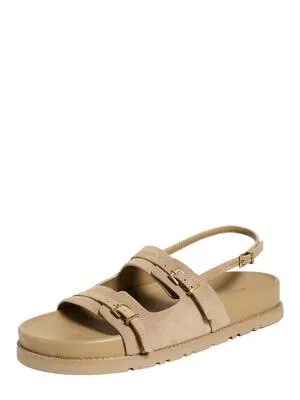 Simkhai Carey Suede Sport Sandals Desert