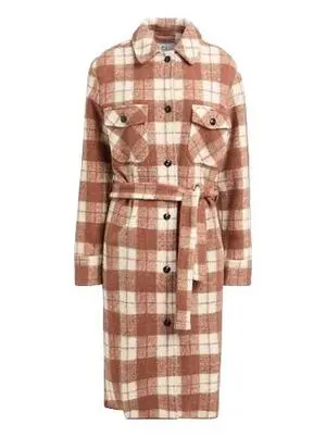 Woolrich Coat Light Brown Polyester And Virgin Wool - Beige