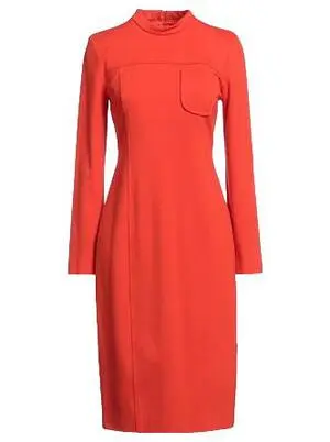 MEIMEIJ Midi Flared Dress - Red
