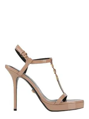 Versace Ankle Strap Sandals - Beige