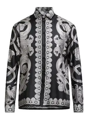 Versace Shirt Size Silk - Black