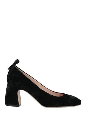 Emporio Armani Velvet Pumps - Black
